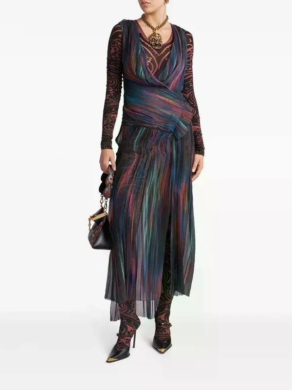 Etro Printed Silk Maxi Dress