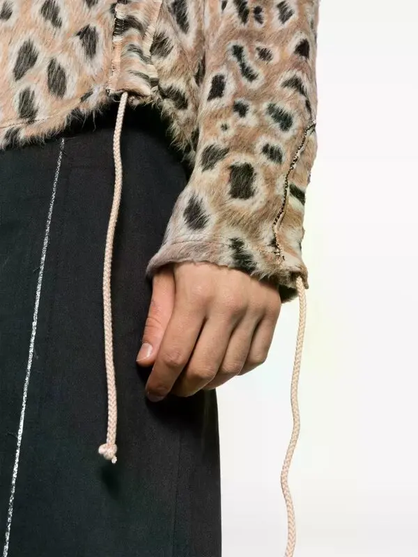BLUEMARBLE Leopard-print Brushed-finish Jumper