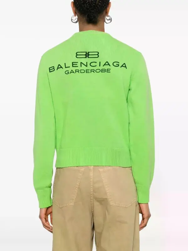 Balenciaga Logo-embroidered Sweater