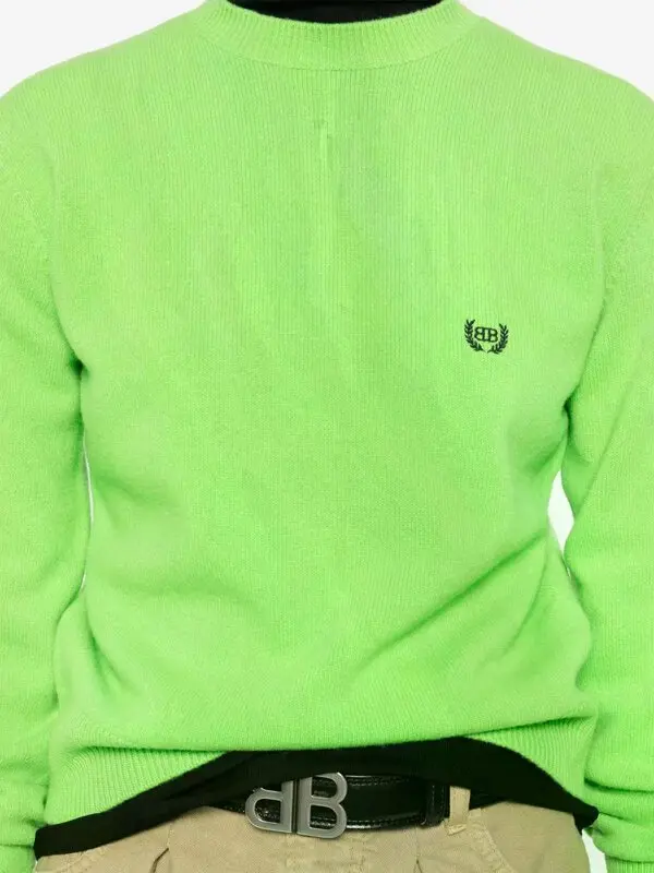 Balenciaga Logo-embroidered Sweater