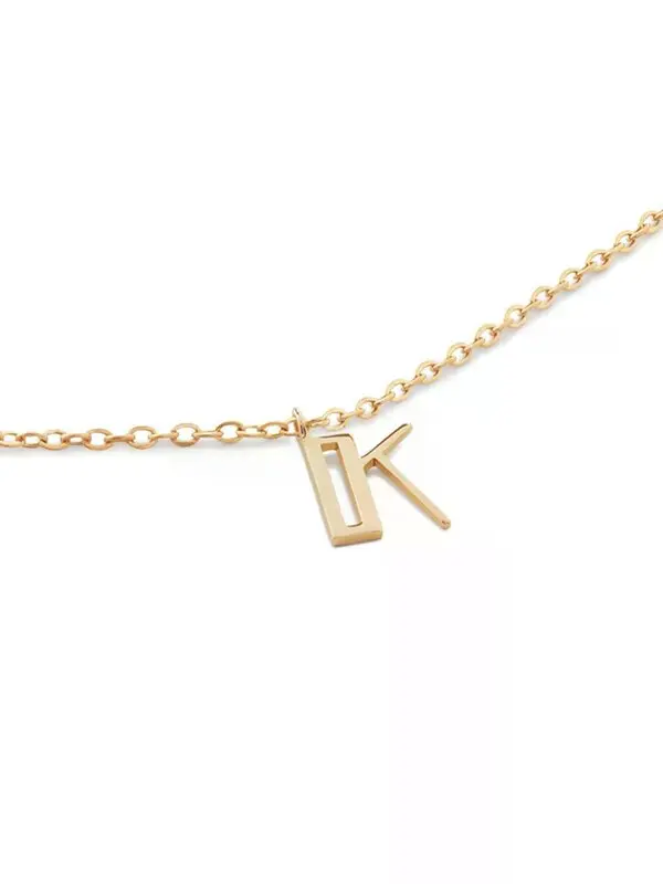 Monica Vinader 14kt Yellow Initial K Necklace