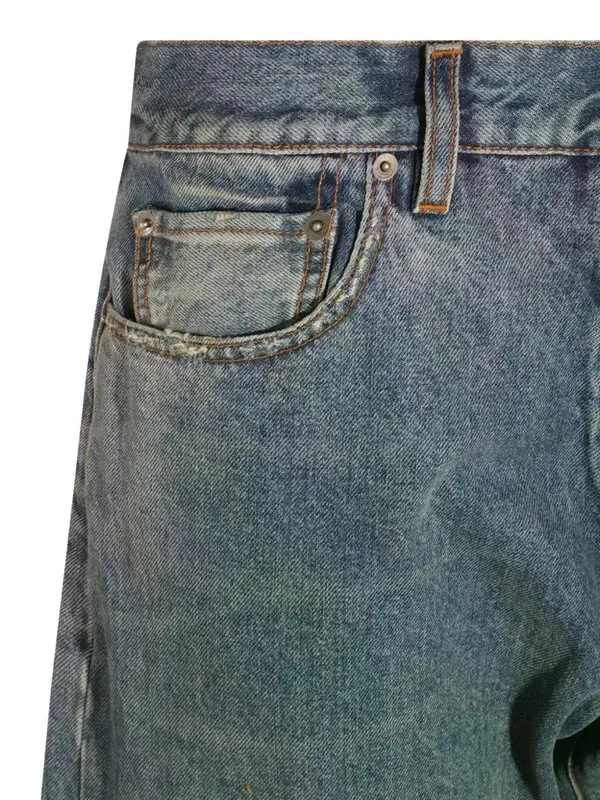 MAISON MARGIELA Distressed Straight-leg Jeans - Blue