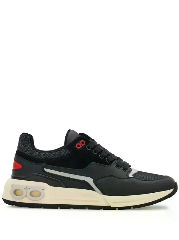 FERRAGAMO Gancini Detail Lace-up Sneakers