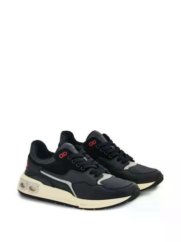 FERRAGAMO Gancini Detail Lace-up Sneakers