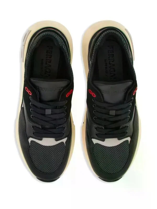 FERRAGAMO Gancini Detail Lace-up Sneakers