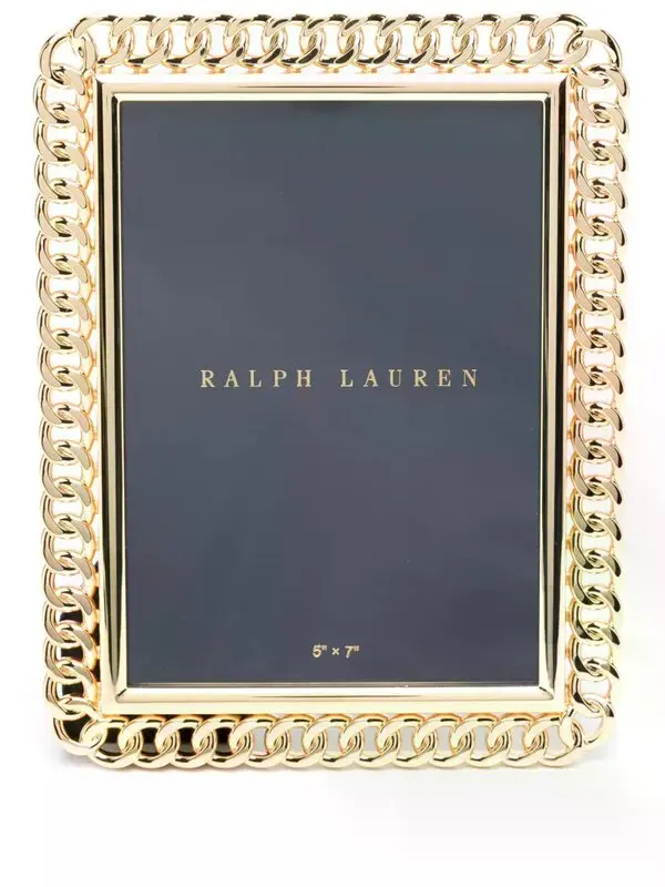 Ralph Lauren Blake 5x7 Chain-trim Frame - Gold