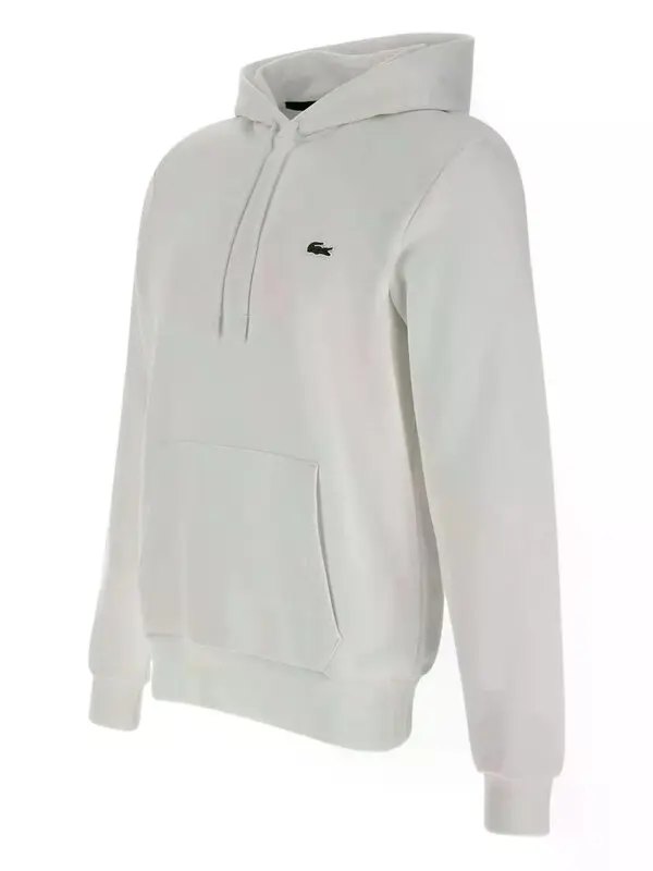 Lacoste Cotton Hoodie - White