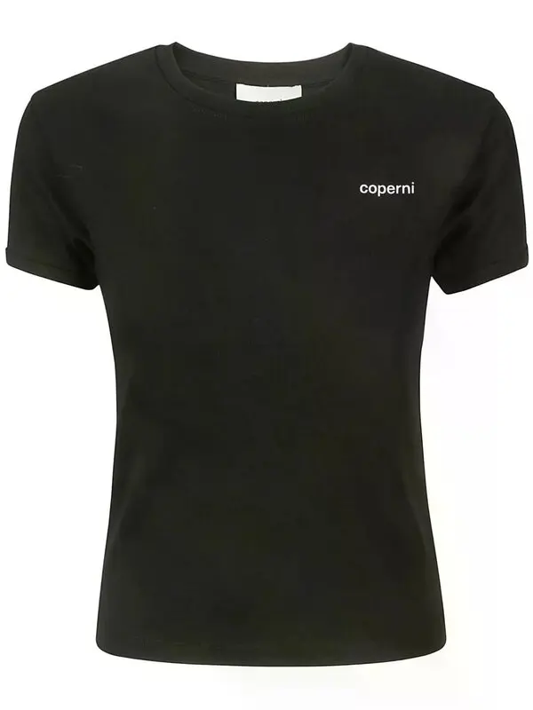 Coperni Logo-print Cotton T-shirt - Black