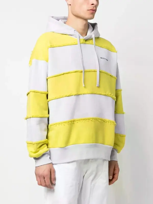 BOTTER Striped Drawstring Hoodie - Purple