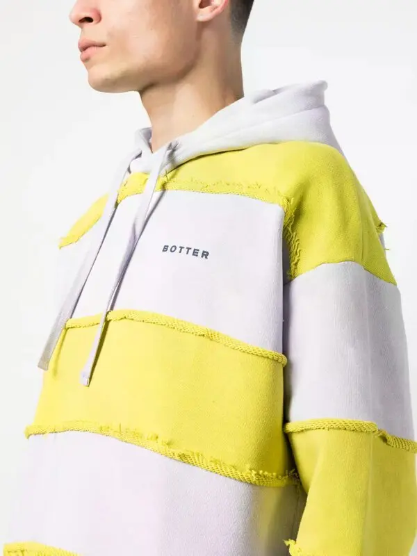 BOTTER Striped Drawstring Hoodie - Purple