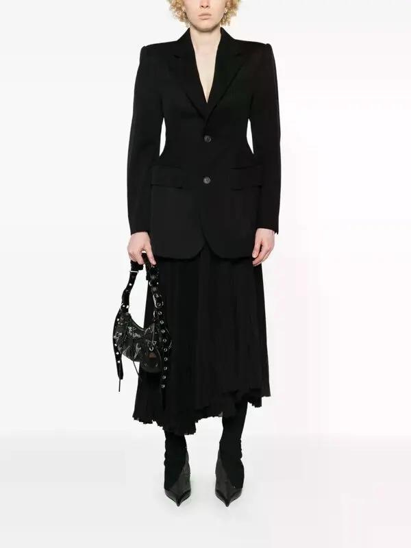 Balenciaga Pleated Midi Skirt