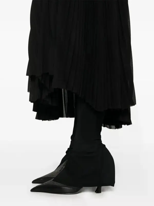 Balenciaga Pleated Midi Skirt