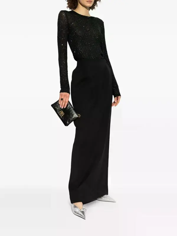 Balenciaga Wool Maxi Skirt