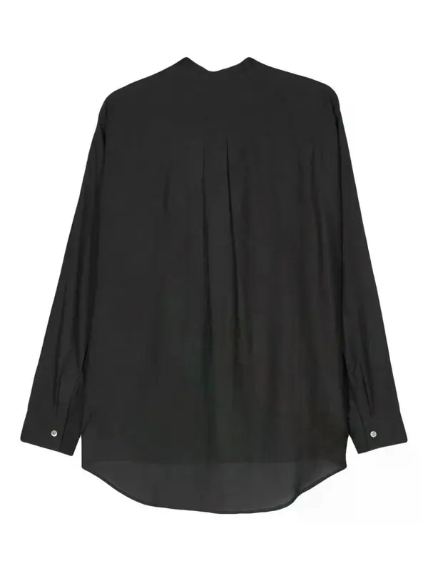 Attachment Band-collar Shirt