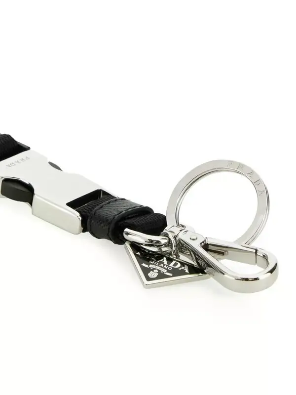 Prada Logo-engraved Keyring