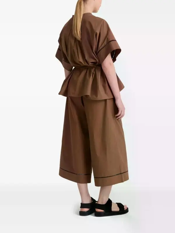 YVES SALOMON Cropped Trousers
