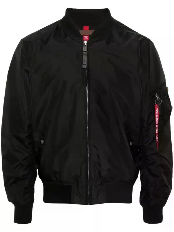Alpha Industries Zip-sleeve Bomber Jacket - Black