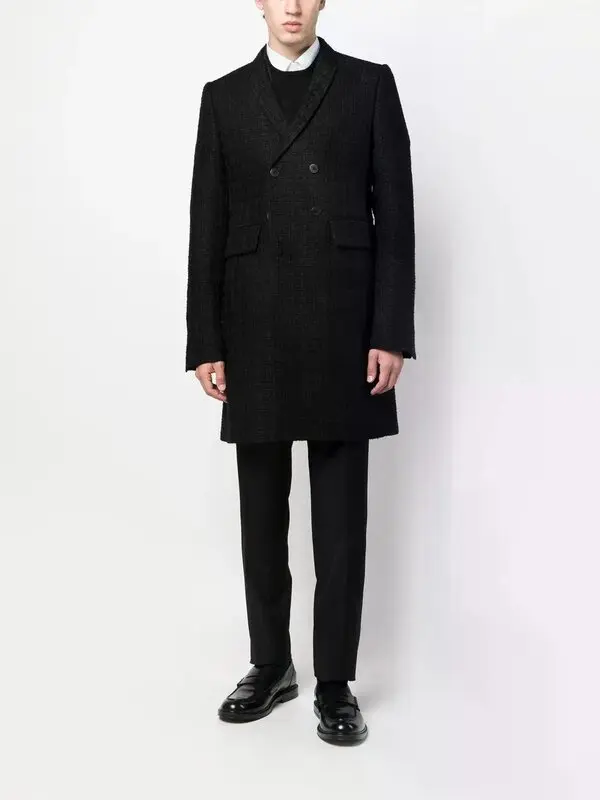SAPIO Bouclé Double-breasted Coat