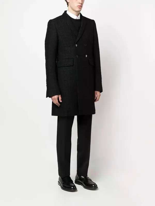 SAPIO Bouclé Double-breasted Coat