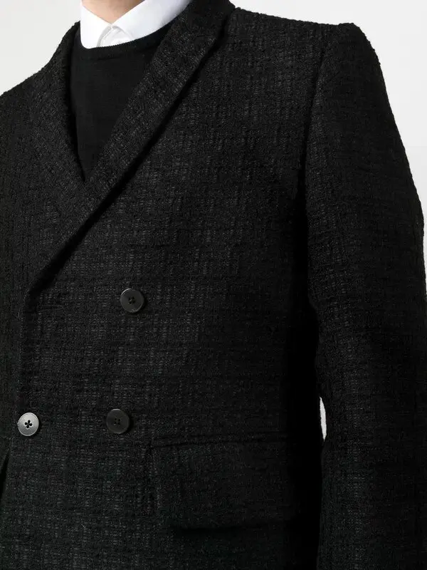 SAPIO Bouclé Double-breasted Coat