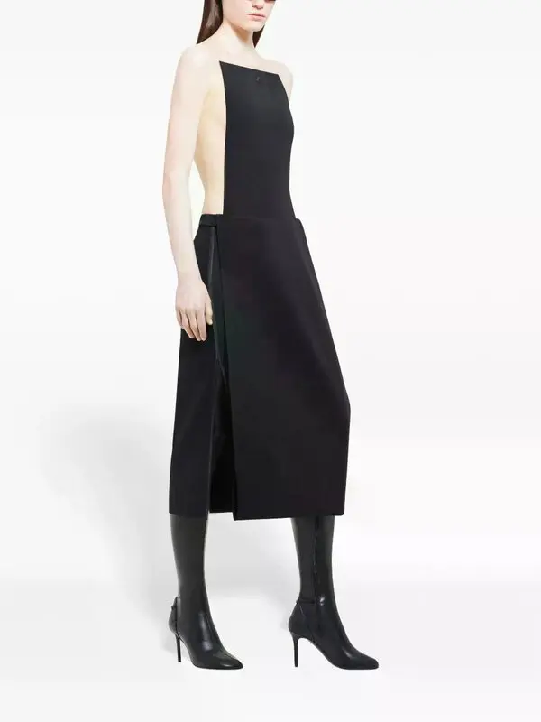 COURREGES Illusion Draped Midi Skirt