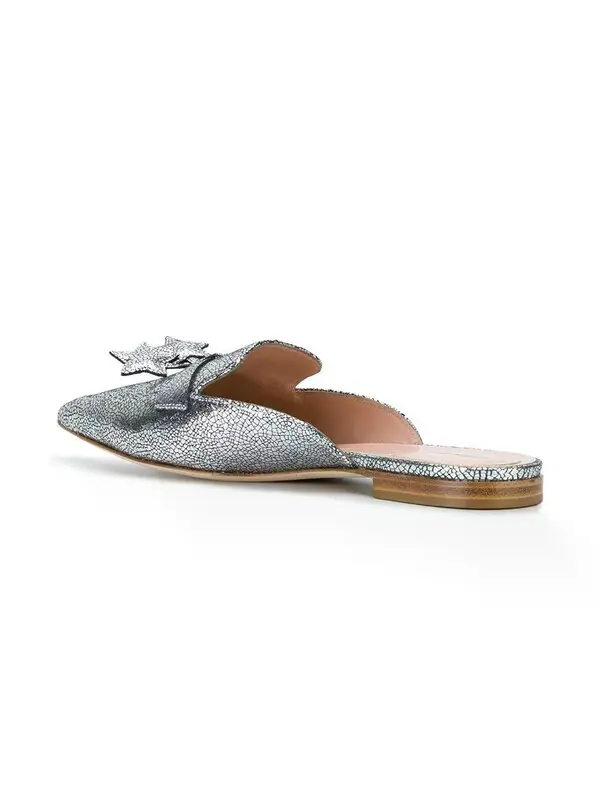 Alberta Ferretti Mia Mules - Metallic