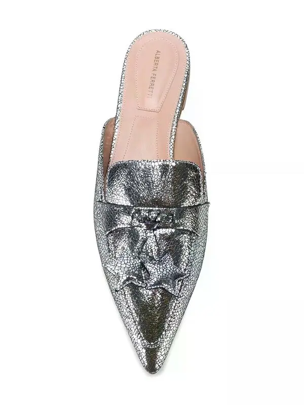 Alberta Ferretti Mia Mules - Metallic