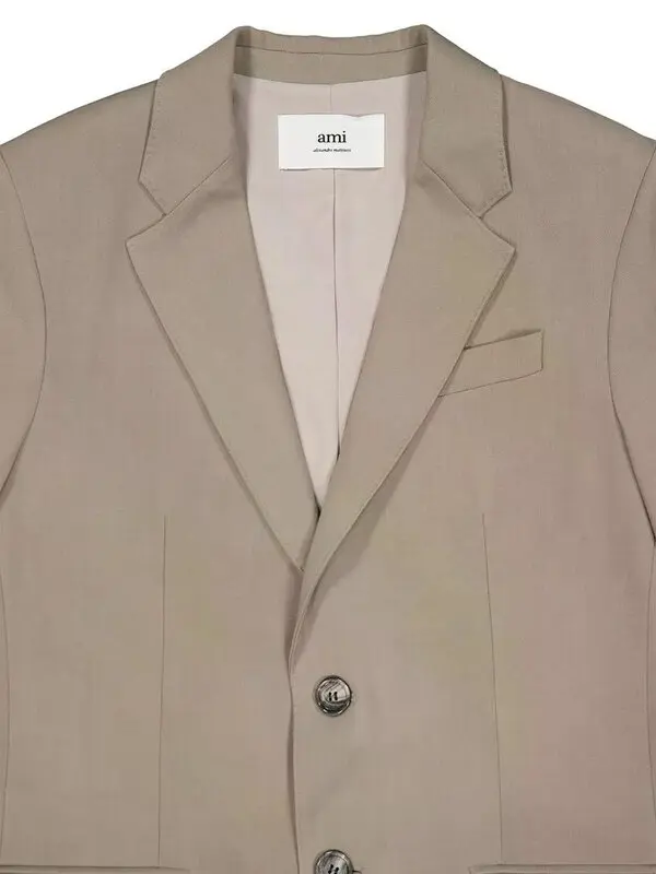 AMI Paris Single-breasted Twill Blazer
