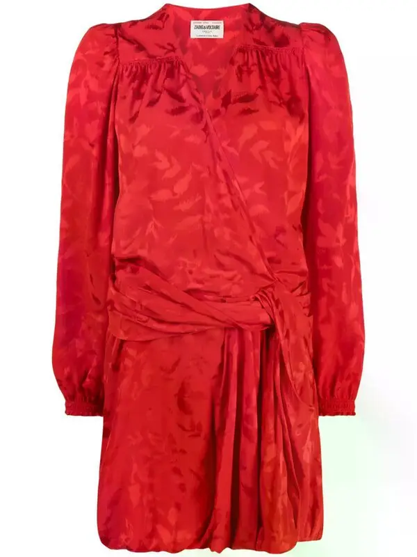 Zadig&Voltaire Floral-jacquard Wrap Minidress