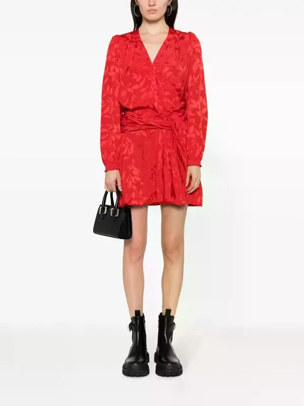 Zadig&Voltaire Floral-jacquard Wrap Minidress