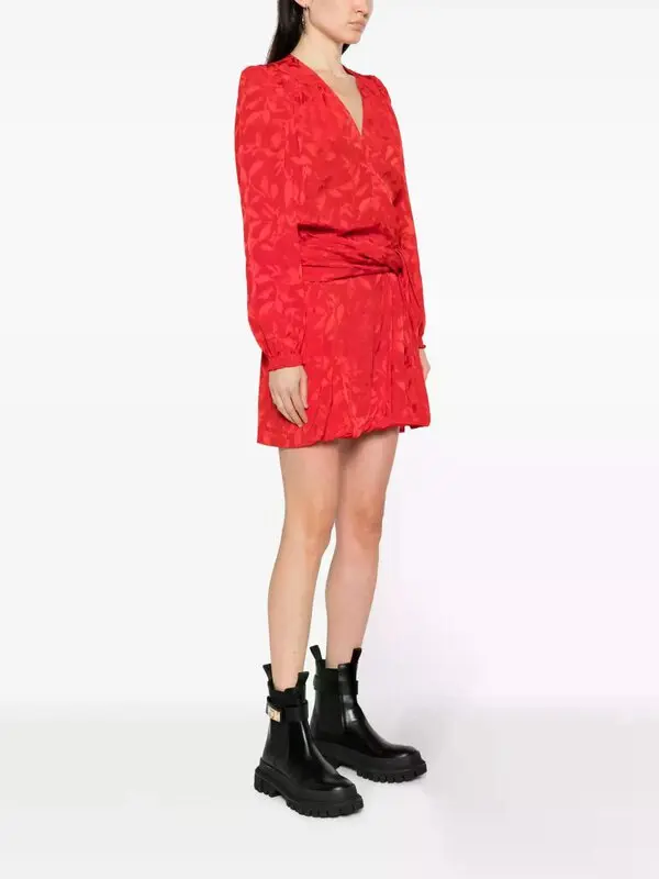 Zadig&Voltaire Floral-jacquard Wrap Minidress