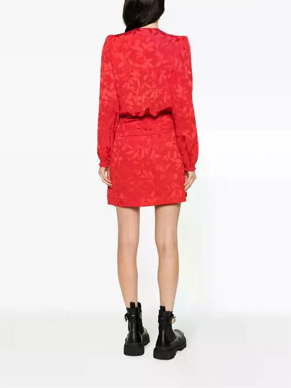 Zadig&Voltaire Floral-jacquard Wrap Minidress