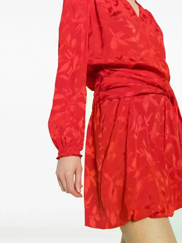 Zadig&Voltaire Floral-jacquard Wrap Minidress