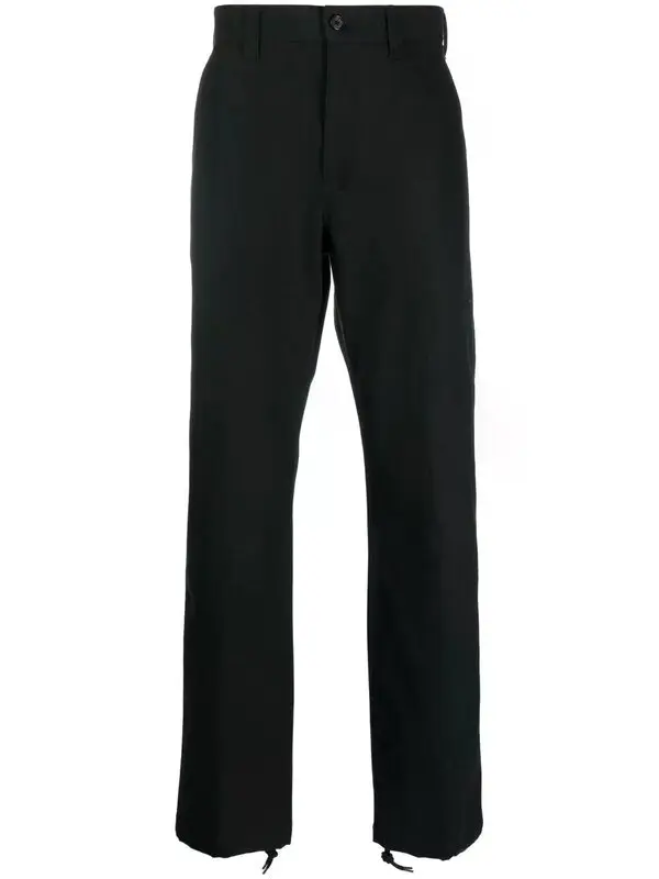 Alexander McQueen Drawstring-hem Cotton Trousers