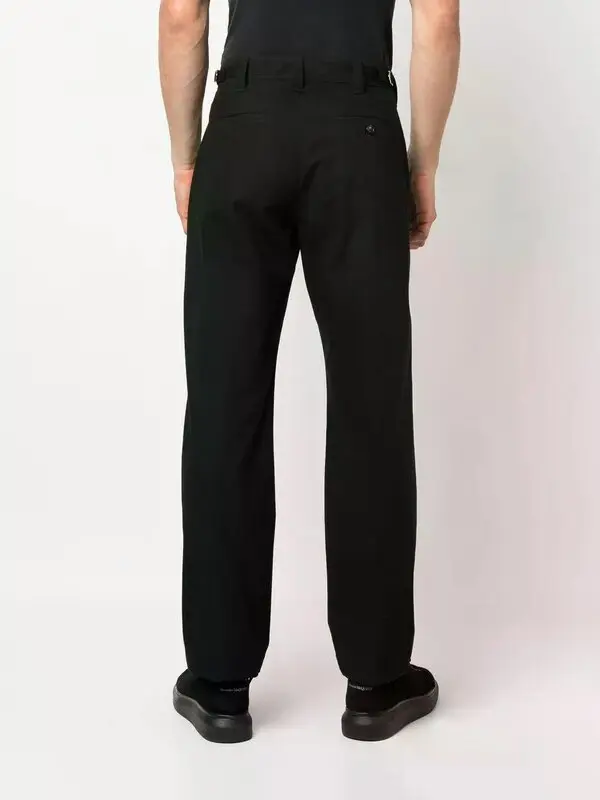 Alexander McQueen Drawstring-hem Cotton Trousers