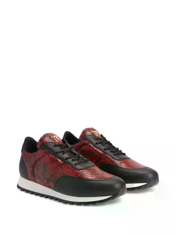 GIUSEPPE ZANOTTI Jimi Running Lace-up Sneakers - Black