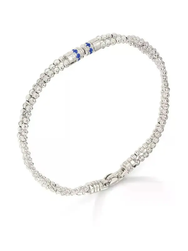 OFFICINA BERNARDI 18kt White Gold Moon Sapphire Bracelet - Silver