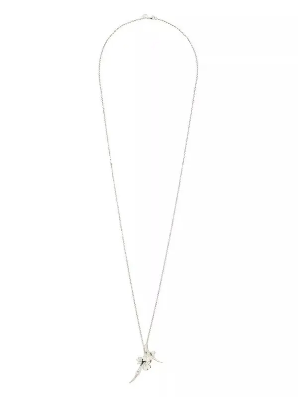 SHAUN LEANE Cherry Blossom Diamond And Pearl Pendant Necklace - Silver