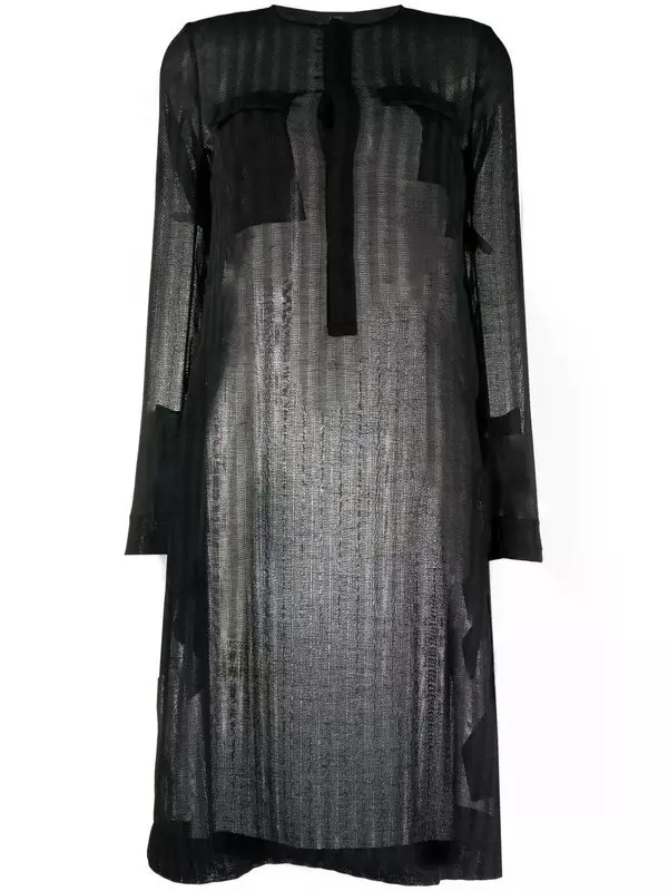 SAPIO Striped Sheer Oversized T-shirt
