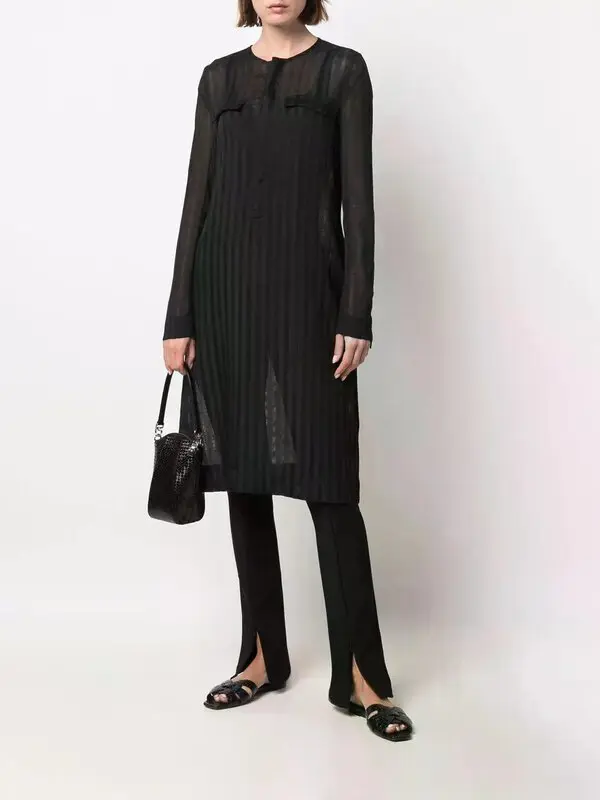 SAPIO Striped Sheer Oversized T-shirt