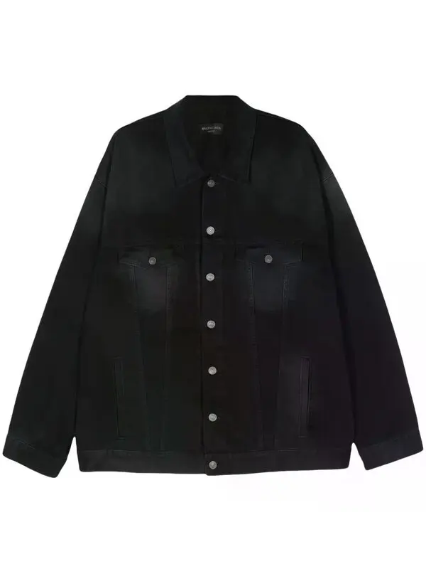 Balenciaga Logo-print Denim Jacket