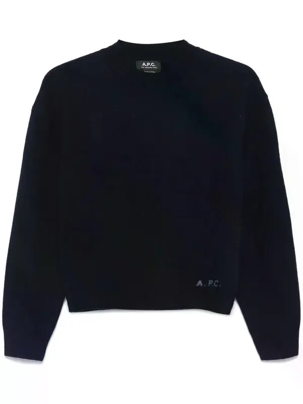 A.p.c. Esther Virgin Wool Sweater - Blue