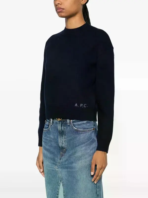 A.p.c. Esther Virgin Wool Sweater - Blue