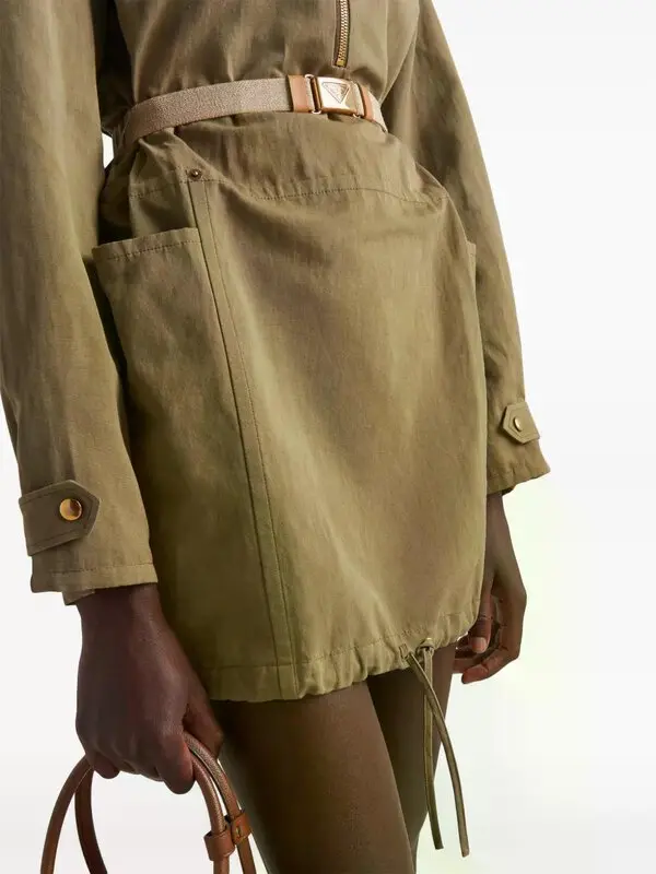 Prada Drawstring-hem Above-knee Length Dress