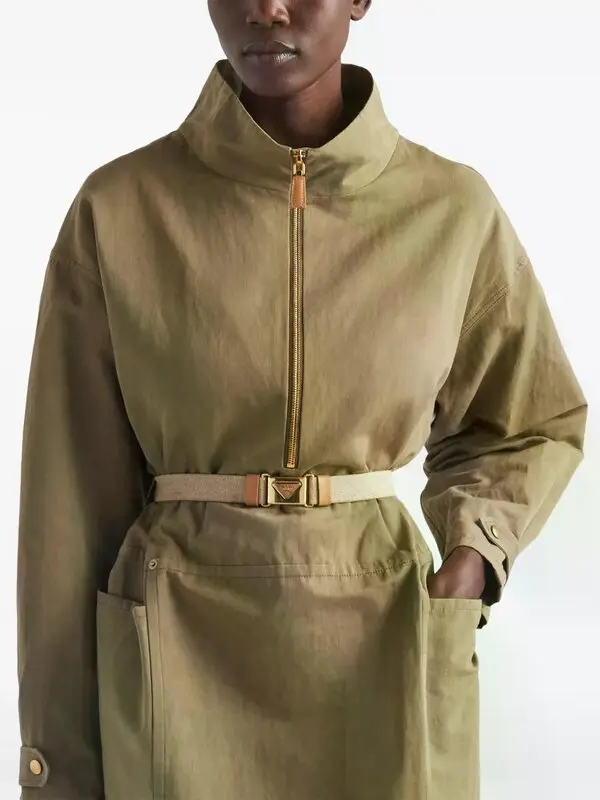 Prada Drawstring-hem Above-knee Length Dress