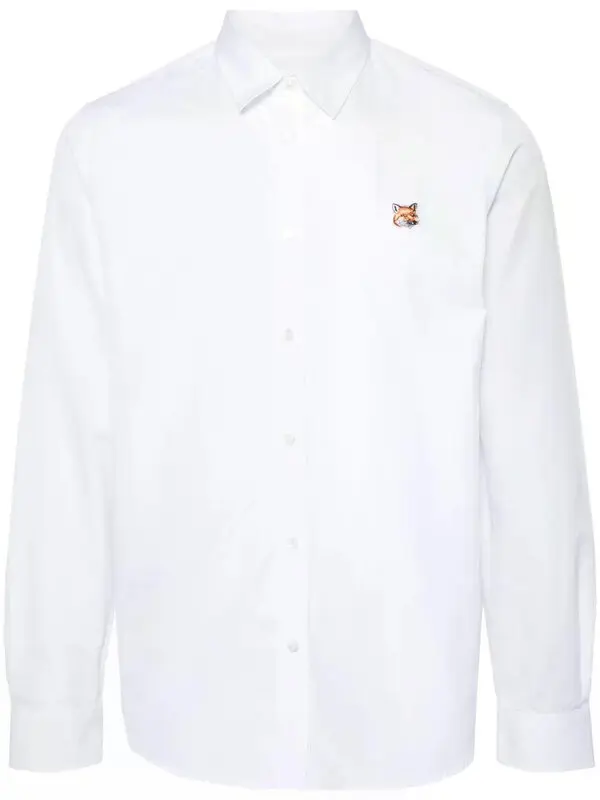 Maison Kitsuné Fox-motif Cotton Shirt