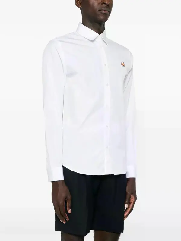 Maison Kitsuné Fox-motif Cotton Shirt