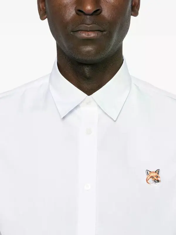 Maison Kitsuné Fox-motif Cotton Shirt