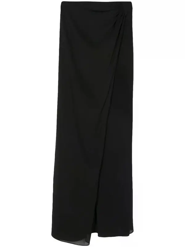 Andamane Draped High-waisted Skirt