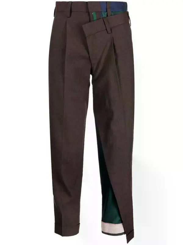 Kolor High-waisted Cropped Trousers